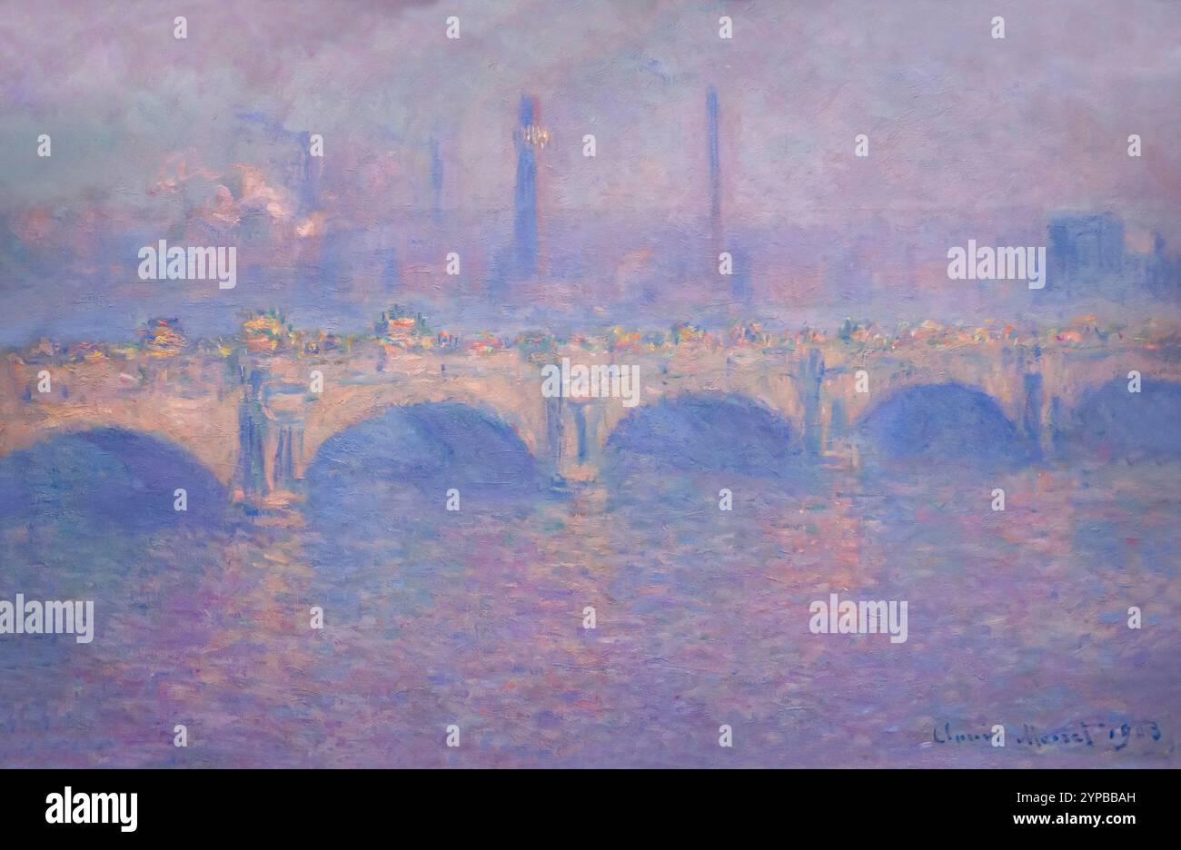 Waterloo Bridge, Sunlight Effect, Claude Monet, 1903, Scharf Collection ...