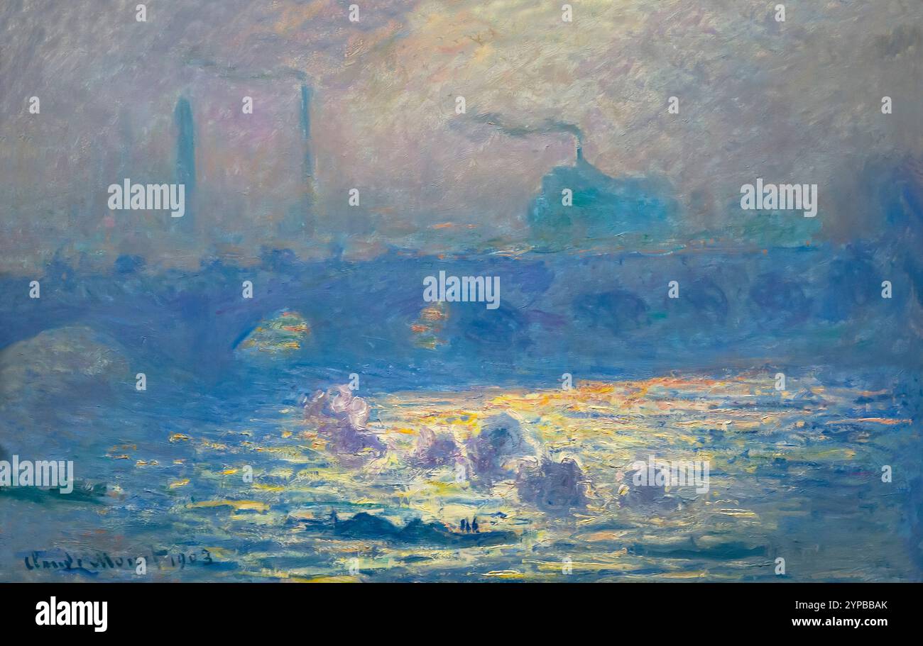 Waterloo Bridge, Sunlight Effect, Claude Monet, 1903, Denver Art Museum ...