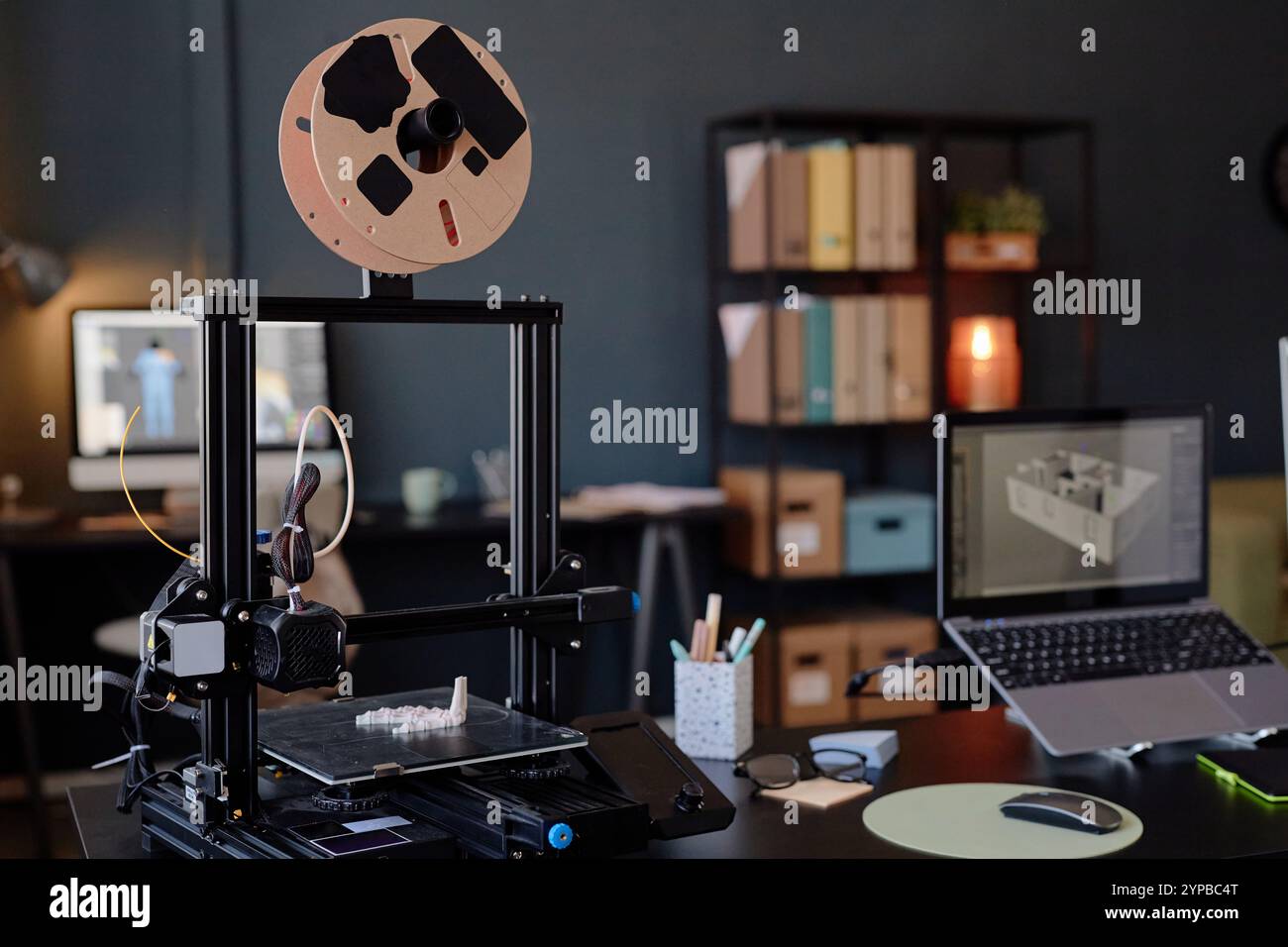 Modern computer setup and printer hi-res stock photography and images ...