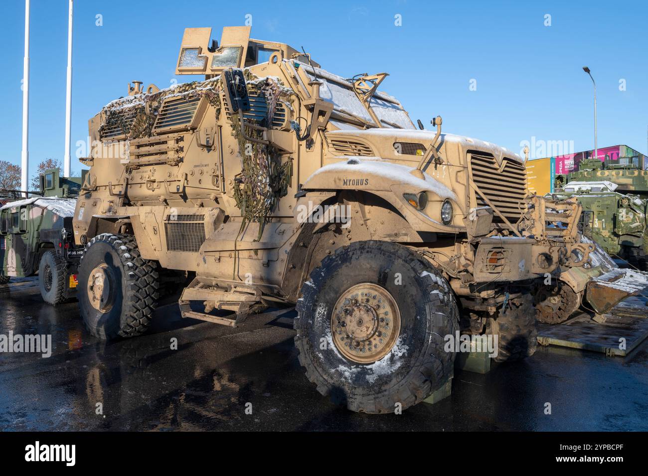 ST. PETERSBURG, RUSSIA - NOVEMBER 04, 2024: American armored personnel ...