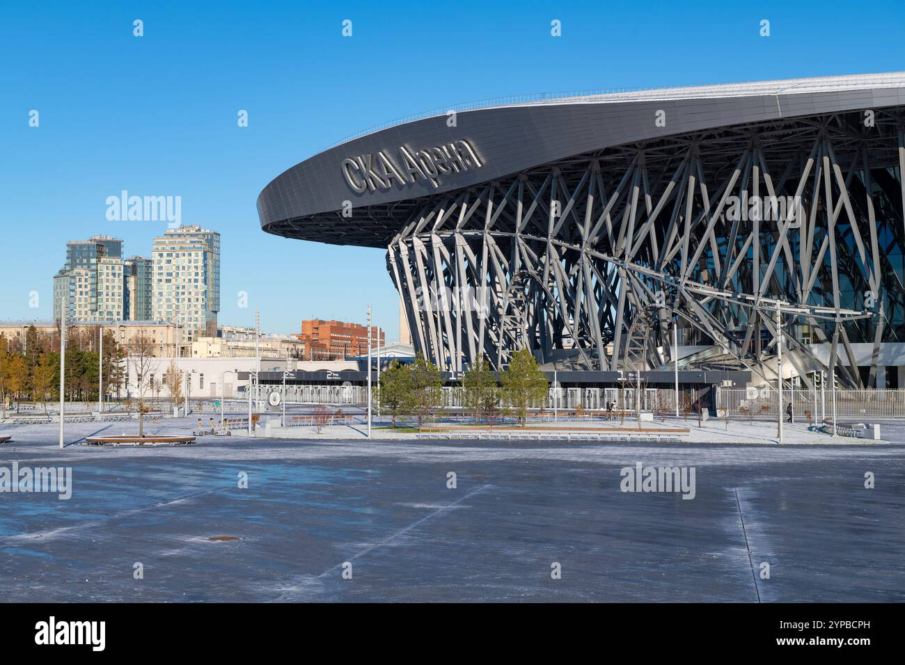 SAINT PETERSBURG, RUSSIA - NOVEMBER 04, 2024: At the SKA Arena sports ...