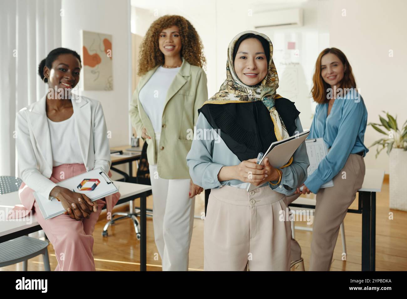 Diverse Group of Professional Women in Office Environment Stock Photo ...