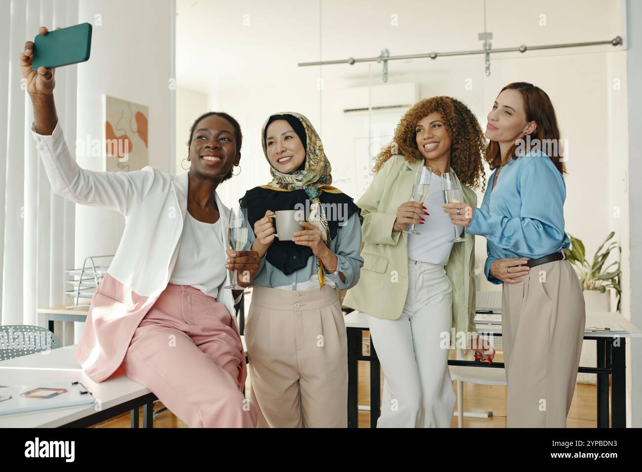 Diverse women friends celebrating hi-res stock photography and images ...