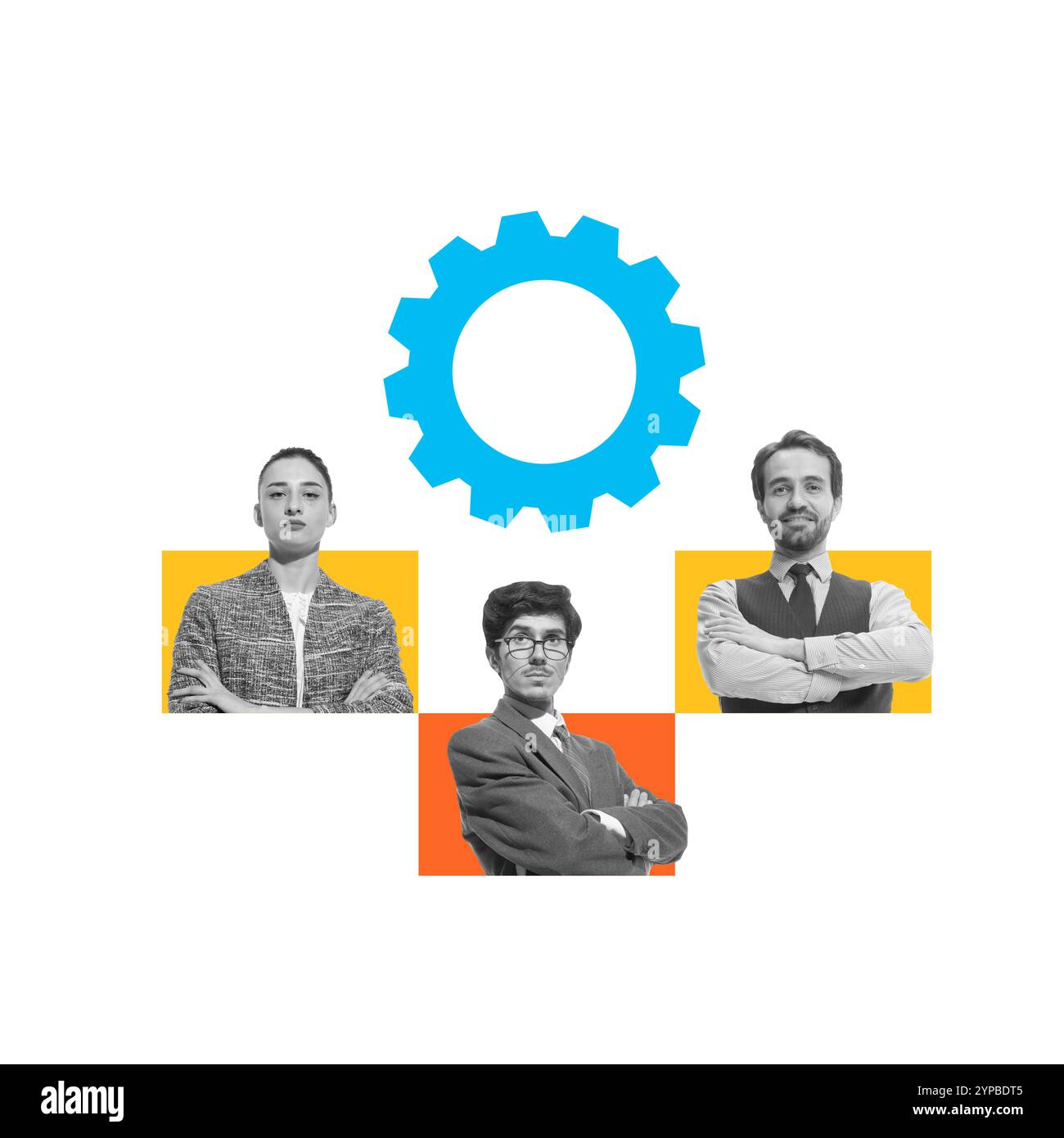 Diverse customer service team Cut Out Stock Images & Pictures - Alamy