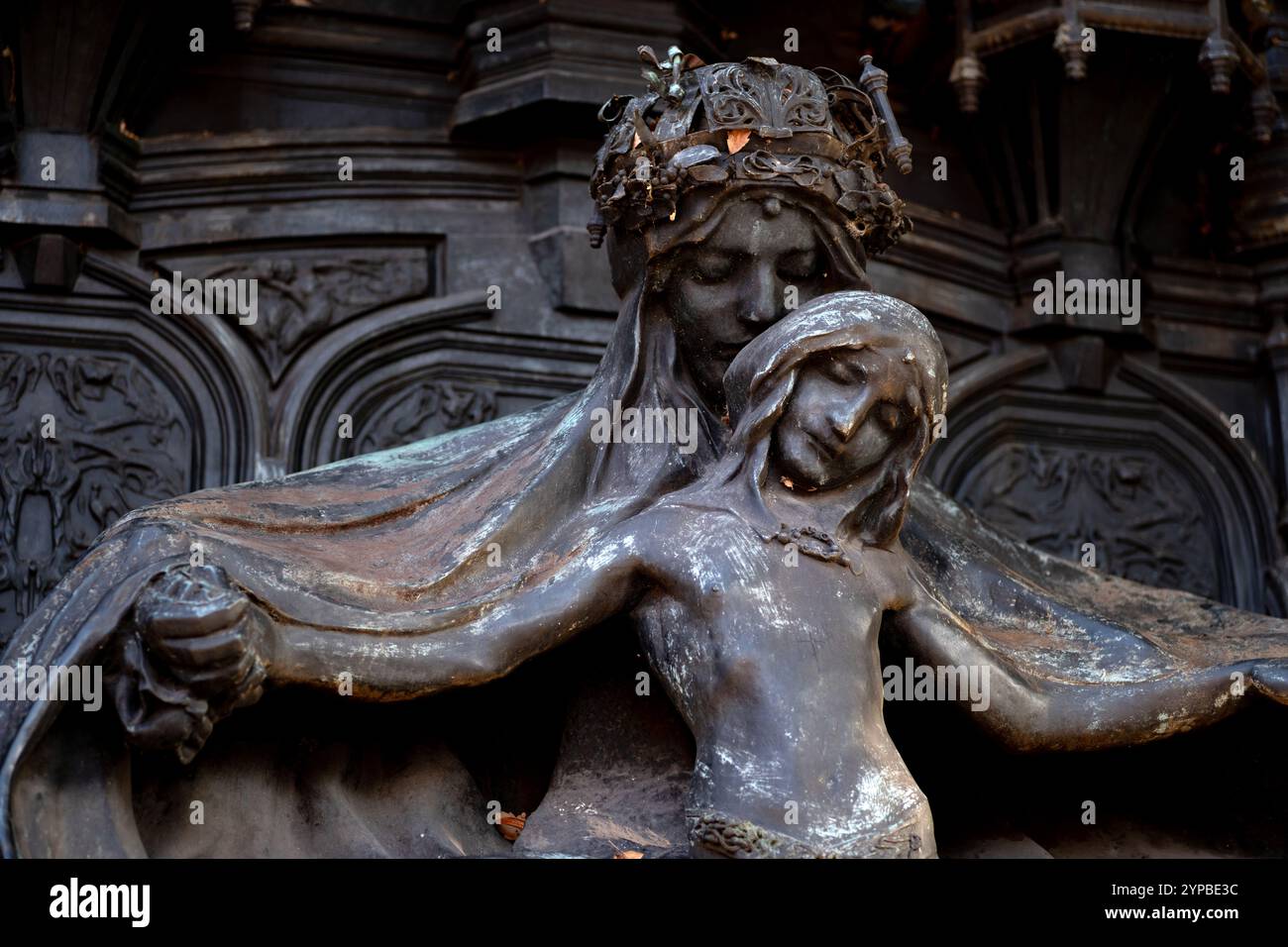 Details from the Queen Alexandra Memorial by Sir Alfred Gilbert a ...