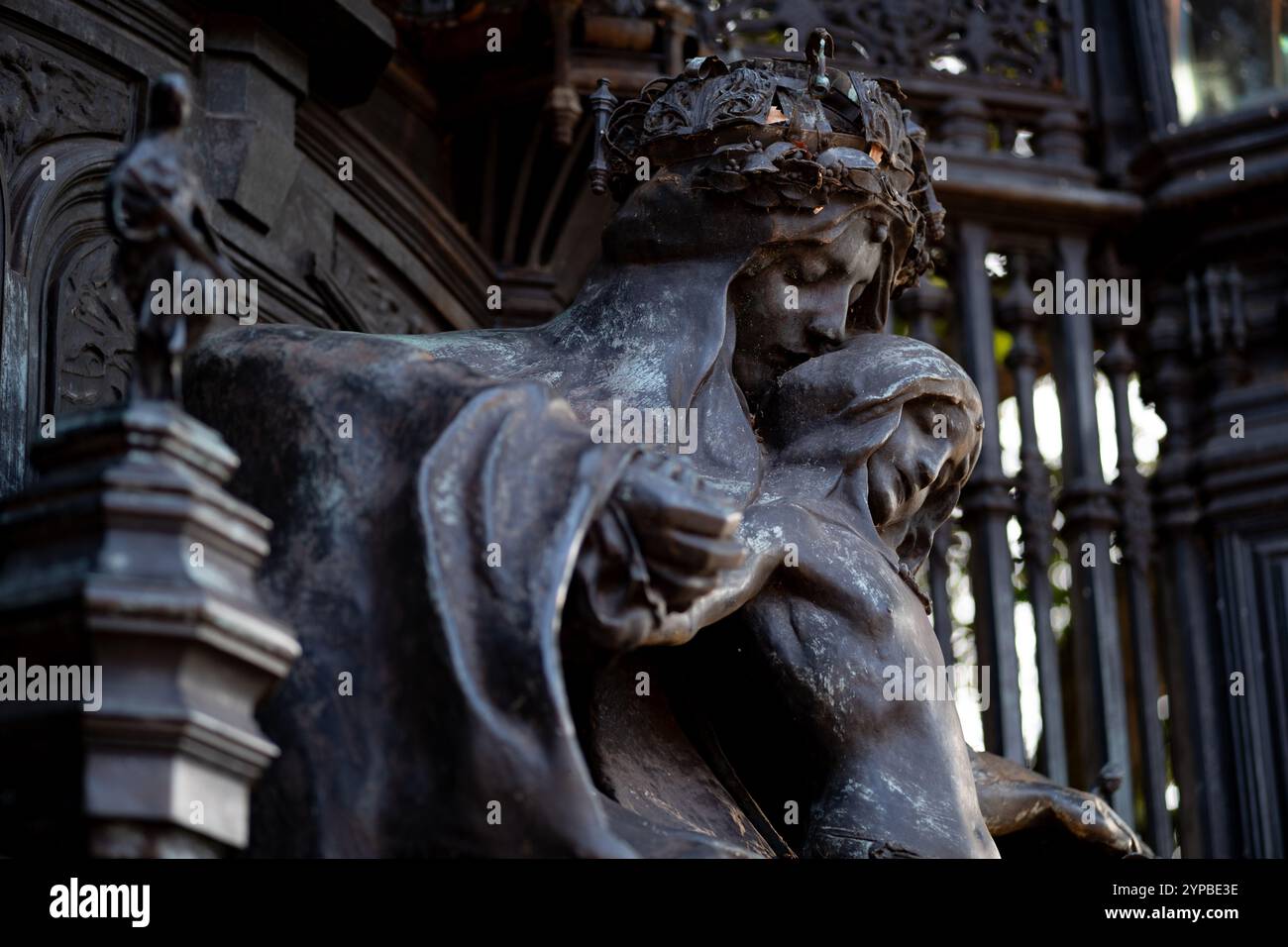 Details from the Queen Alexandra Memorial by Sir Alfred Gilbert a ...