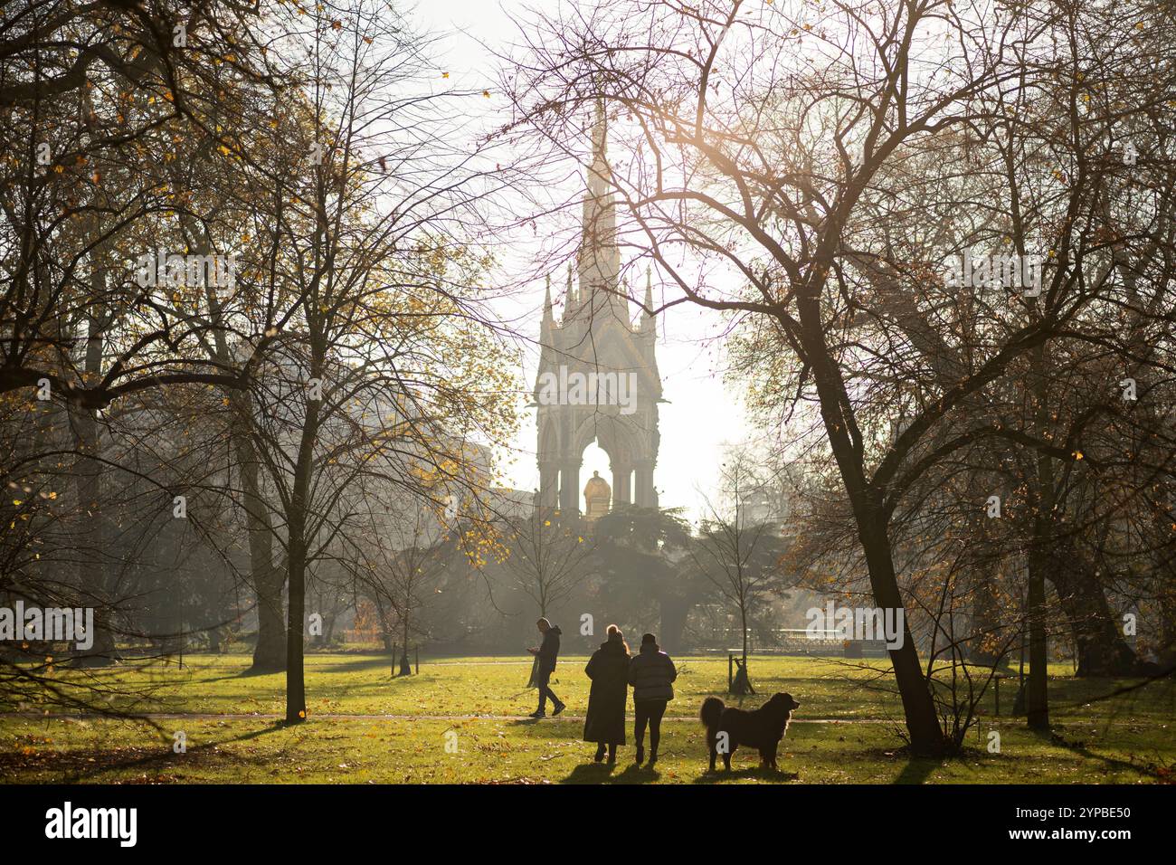 The Albert Memorial in Kensington Gardens, London. Designed by Sir ...