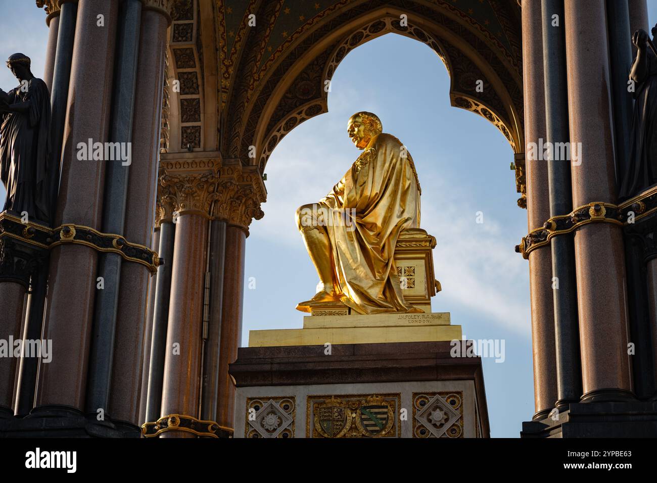 The Albert Memorial in Kensington Gardens, London. Designed by Sir ...