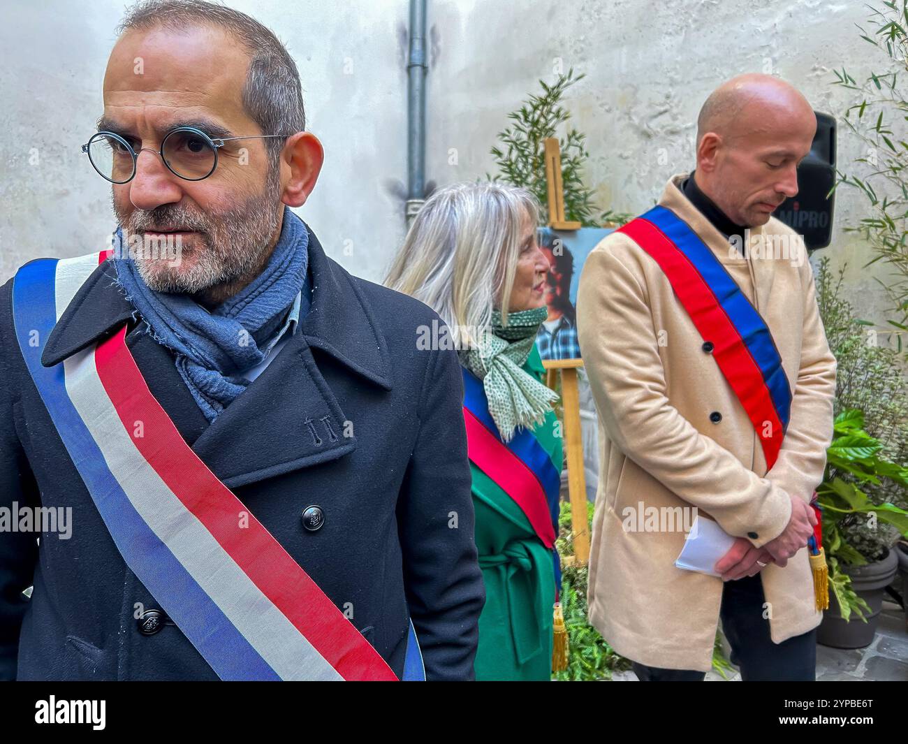 Paris, France, Group People, French Politicians, Inauguration Ceremony ...