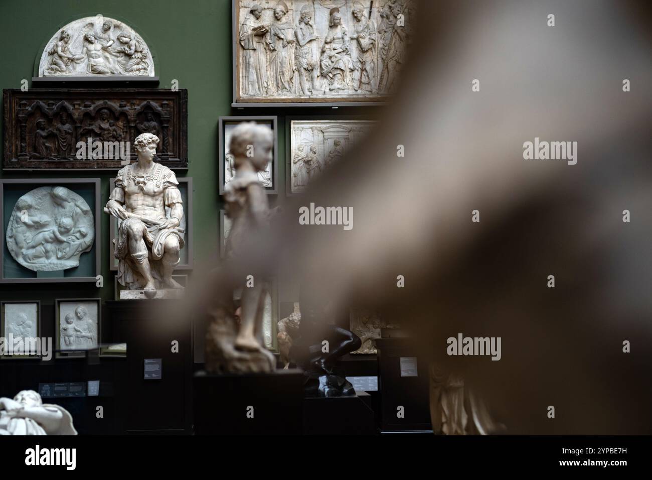 The famous Cast Courts at the Victoria and Albert Museum in London ...