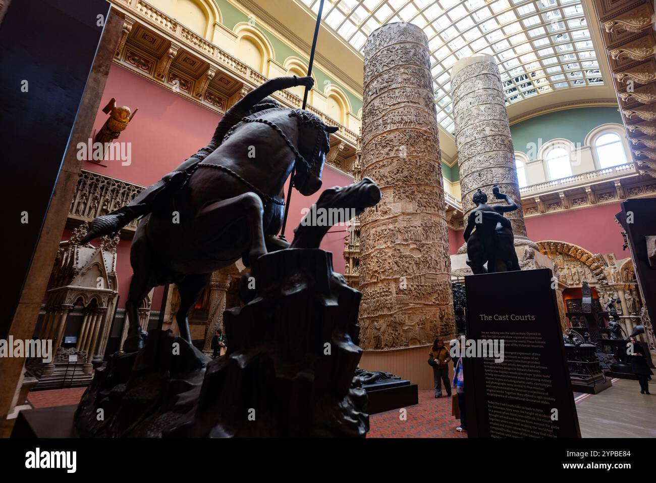 The famous Cast Courts at the Victoria and Albert Museum in London ...