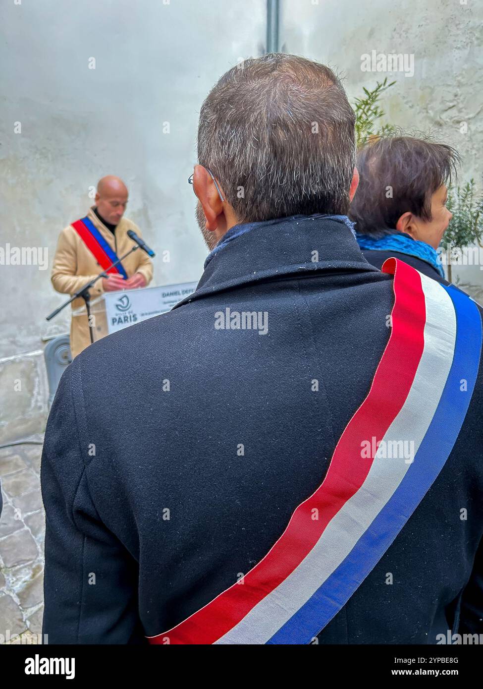 Paris, France, Group People, French Politicians, Inauguration Ceremony ...
