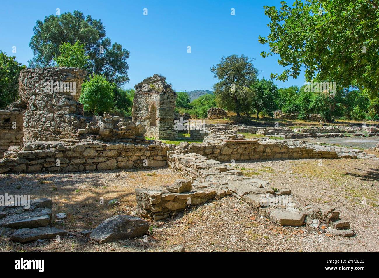 The remains of the 5th century Triconch Palace in Butrint ...
