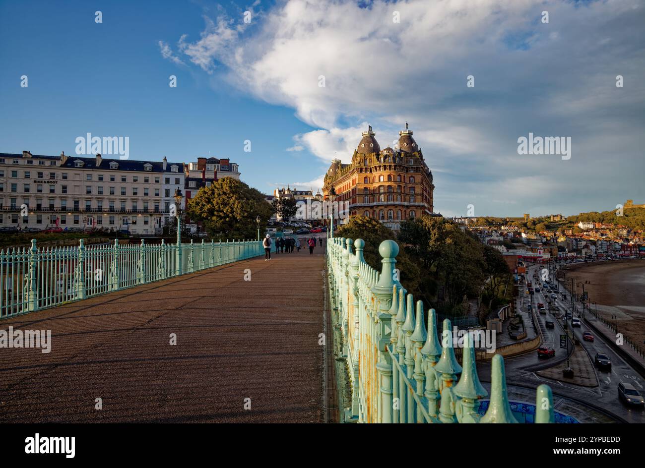 The seafront from Cliff Bridge, Scarborough, England Stock Photo - Alamy