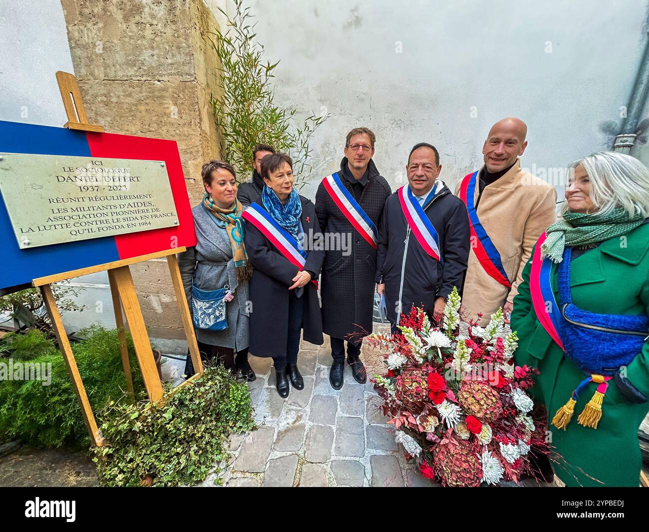 Paris, France, Group People, French Politicians, Inauguration Ceremony ...