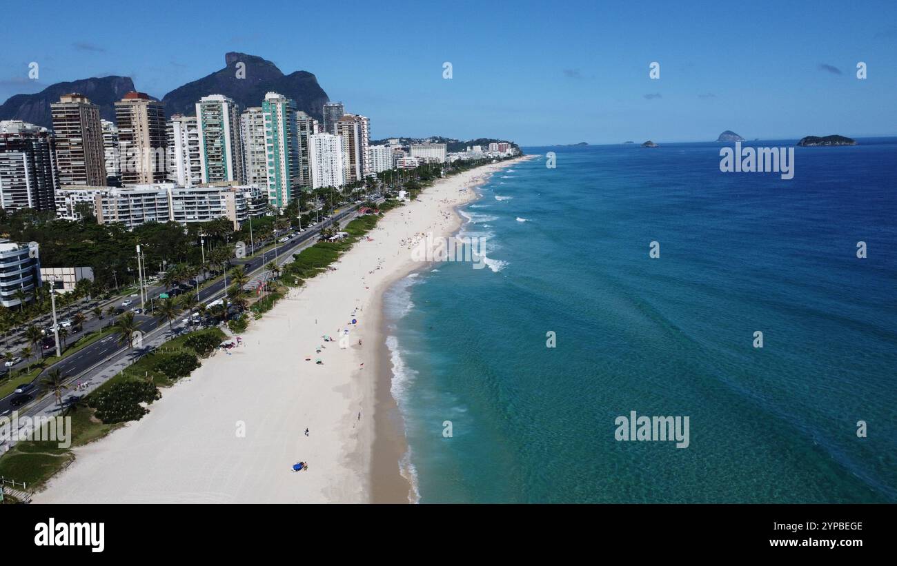 Rio de Janeiro,Brazil,March 15, 2024.Aerial view of the neighborhood of ...