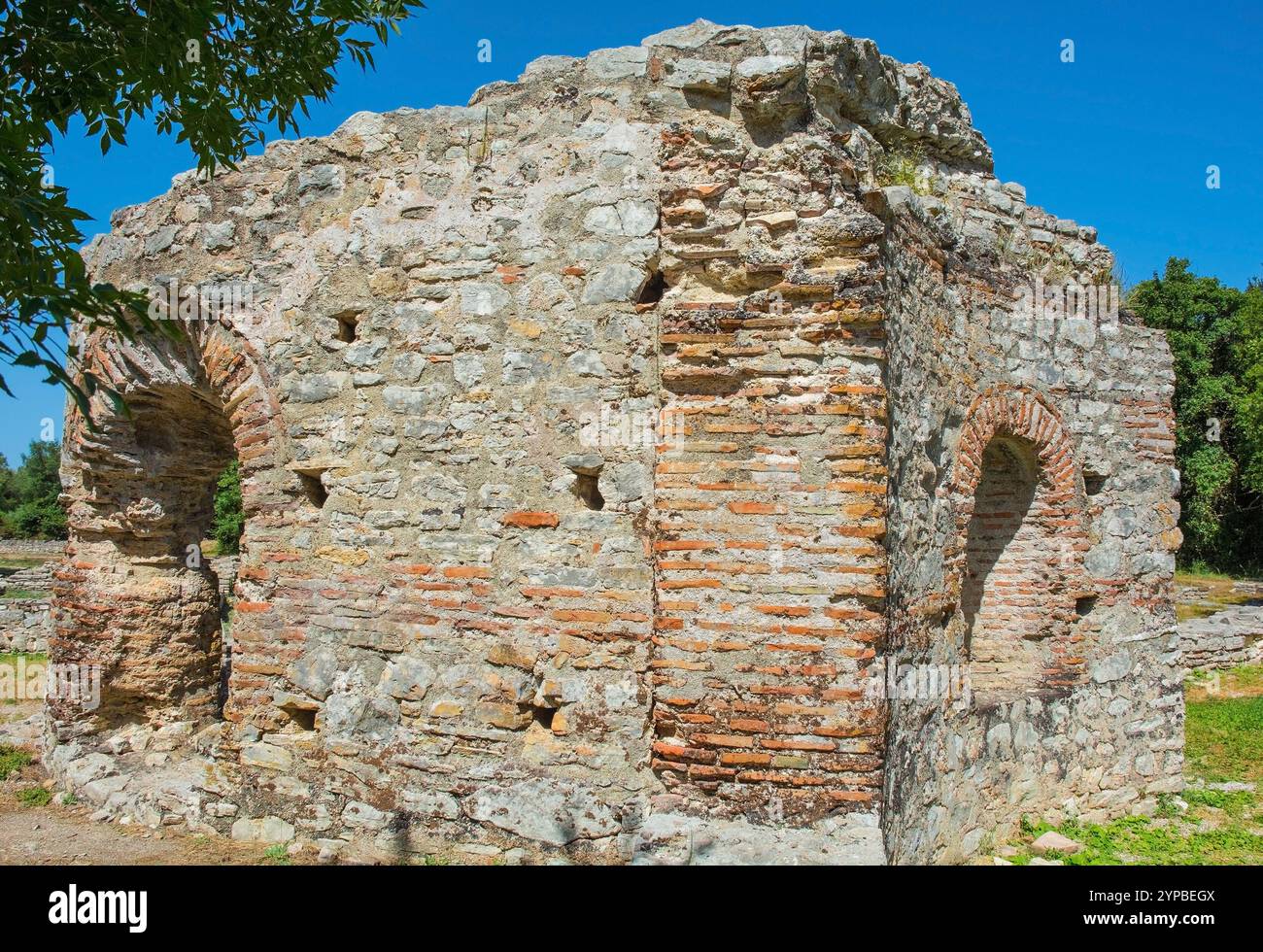 The remains of the 5th century Triconch Palace in Butrint ...