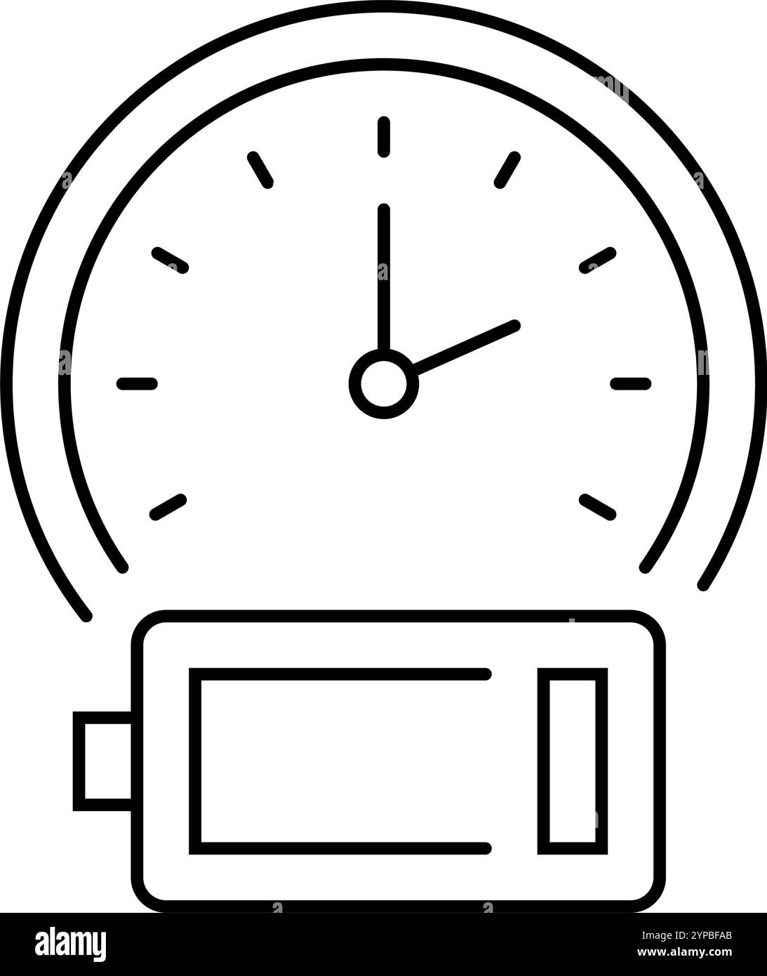 life span battery line icon vector illustration Stock Vector Image & Art - Alamy