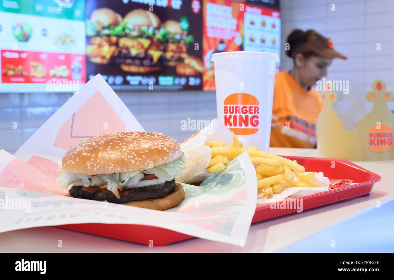 Hanover, Germany. 29th Nov, 2024. ILLUSTRATION - A tray of Whoppers ...