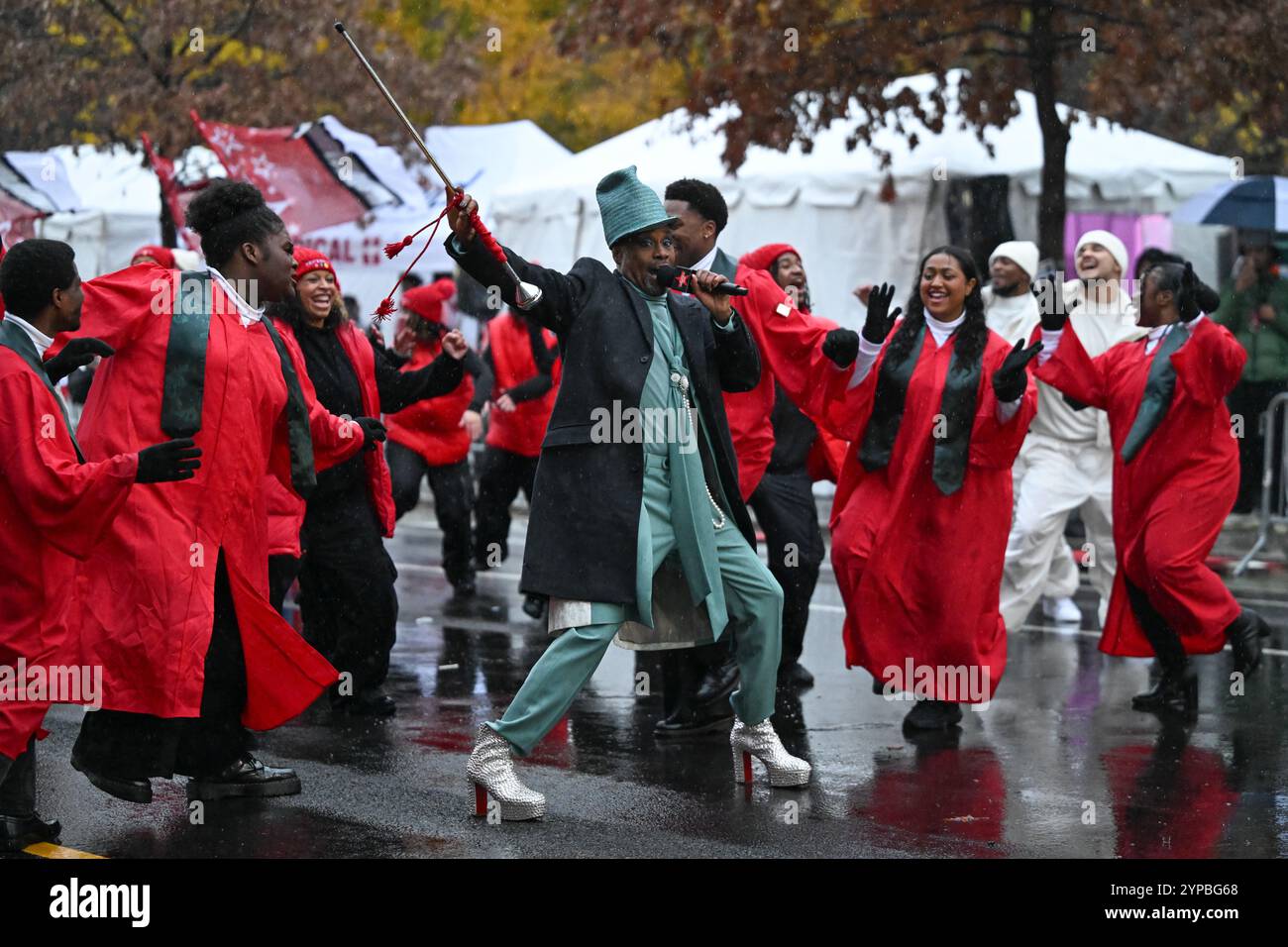 Billy Porter attends the 98th Annual Macy's Thanksgiving Day Parade on ...