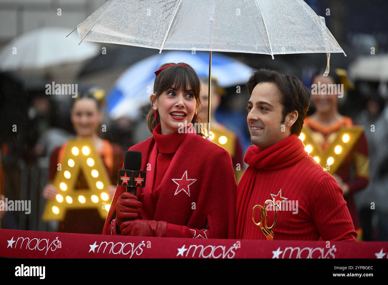 Alison Brie attends the 98th Annual Macy's Thanksgiving Day Parade on ...