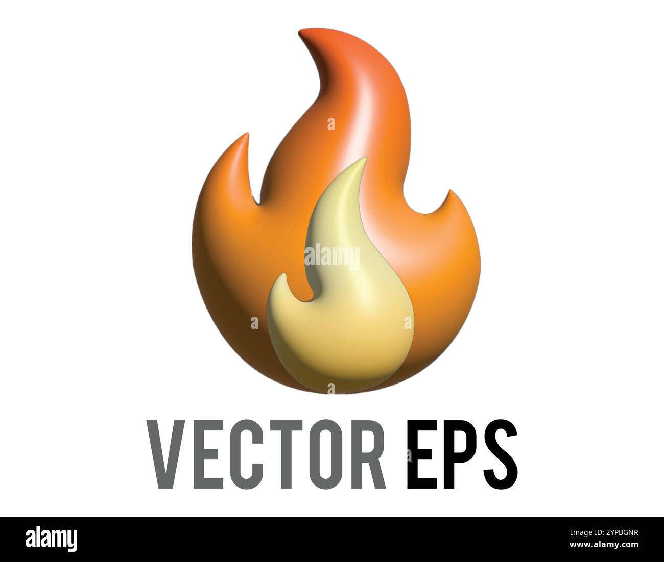 Fire flame icon hot Stock Vector Images - Alamy
