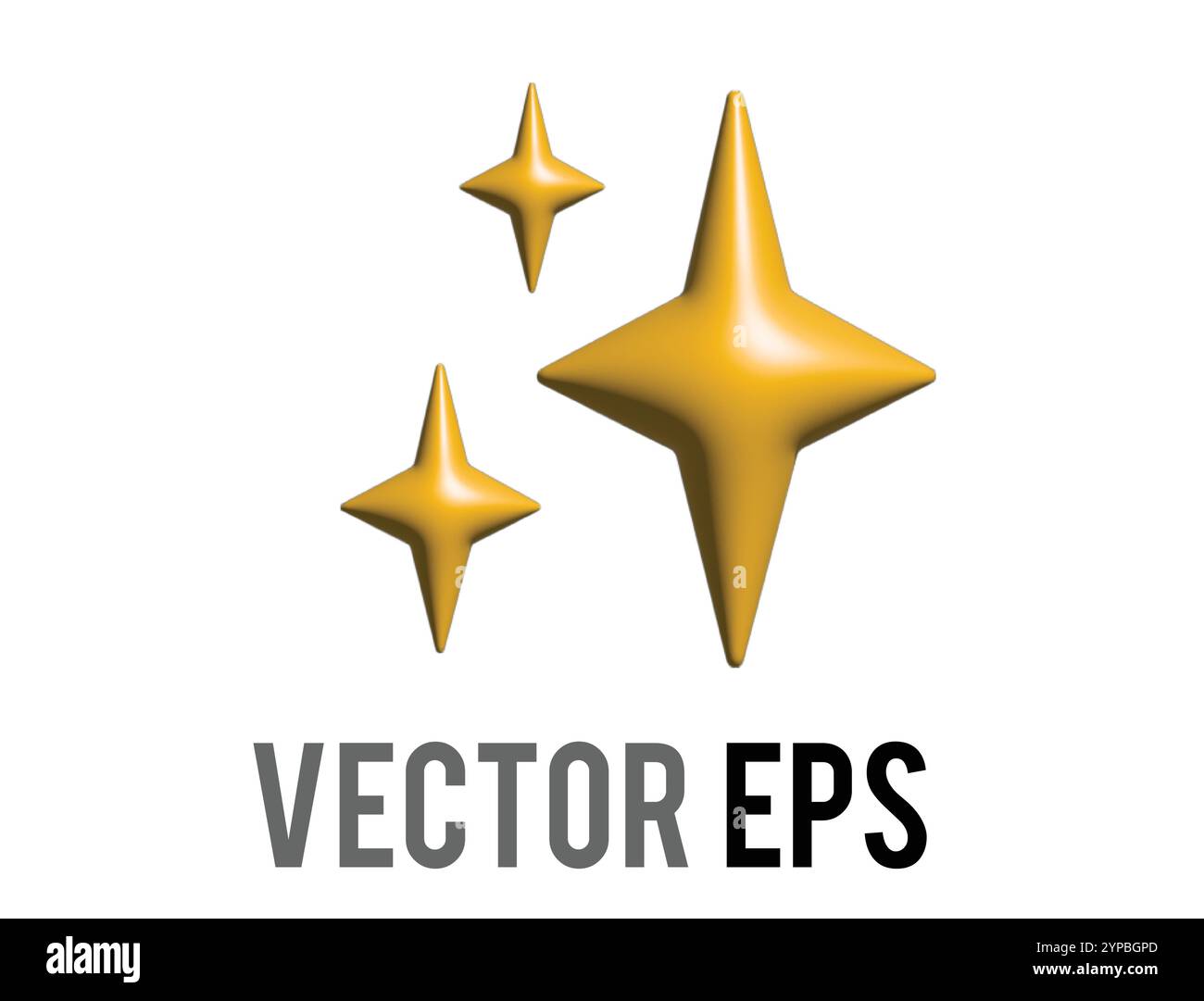 Yellow stars sparkles golden Stock Vector Images - Alamy