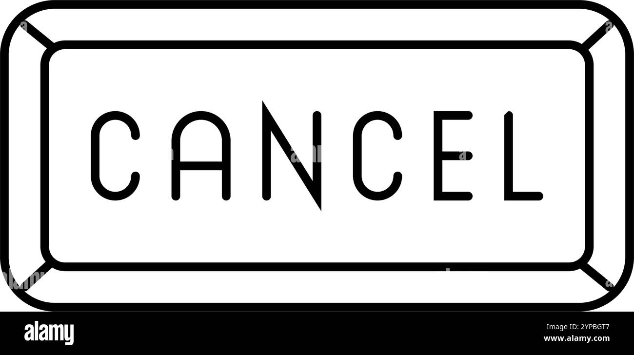 Shop cancel icon outline Stock Vector Images - Alamy