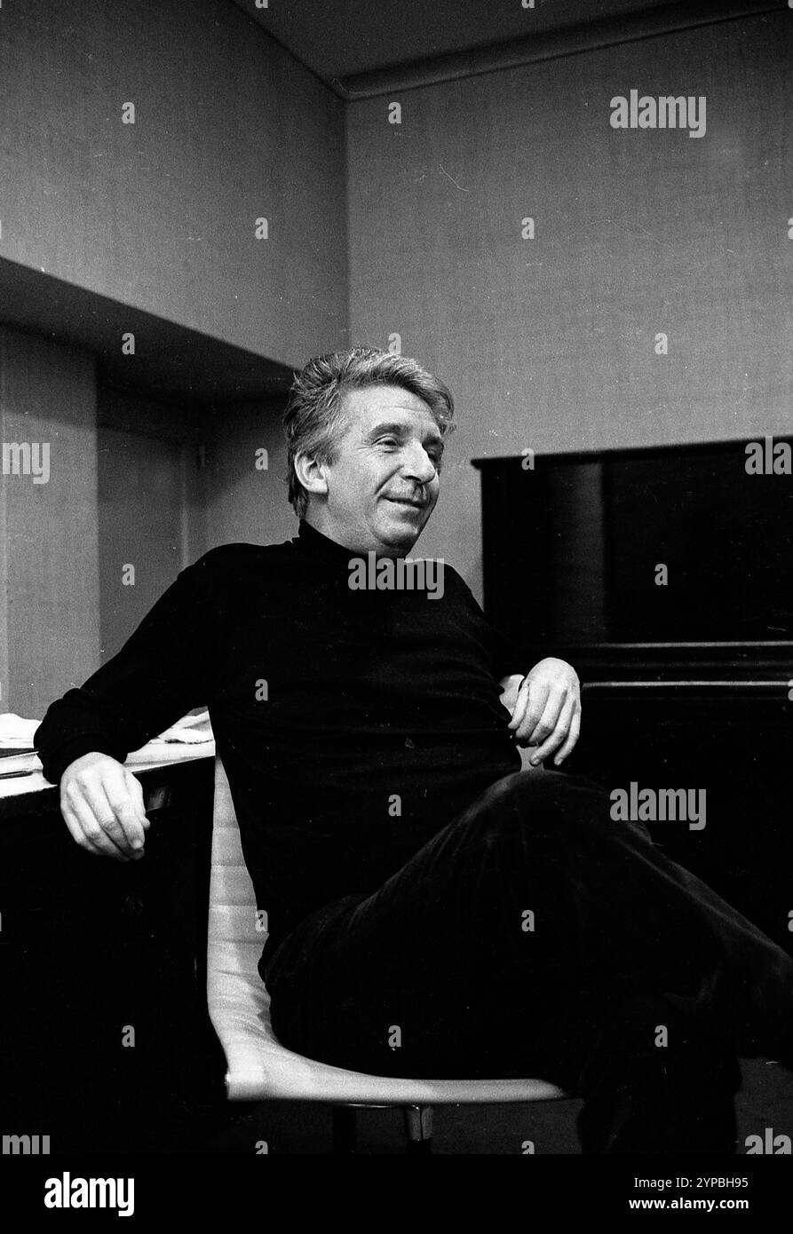 Swiss music conductor Peter Maag at the Teatro Colón dressing room ...