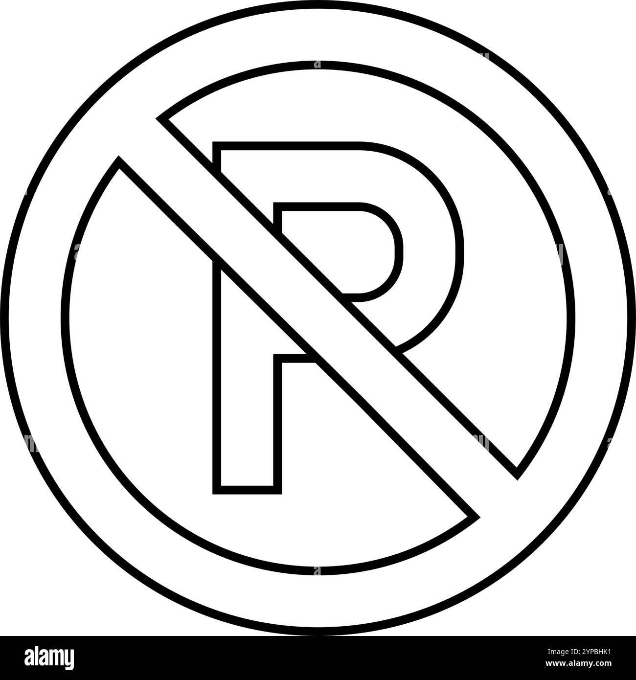 no parking line icon vector illustration Stock Vector Image & Art - Alamy