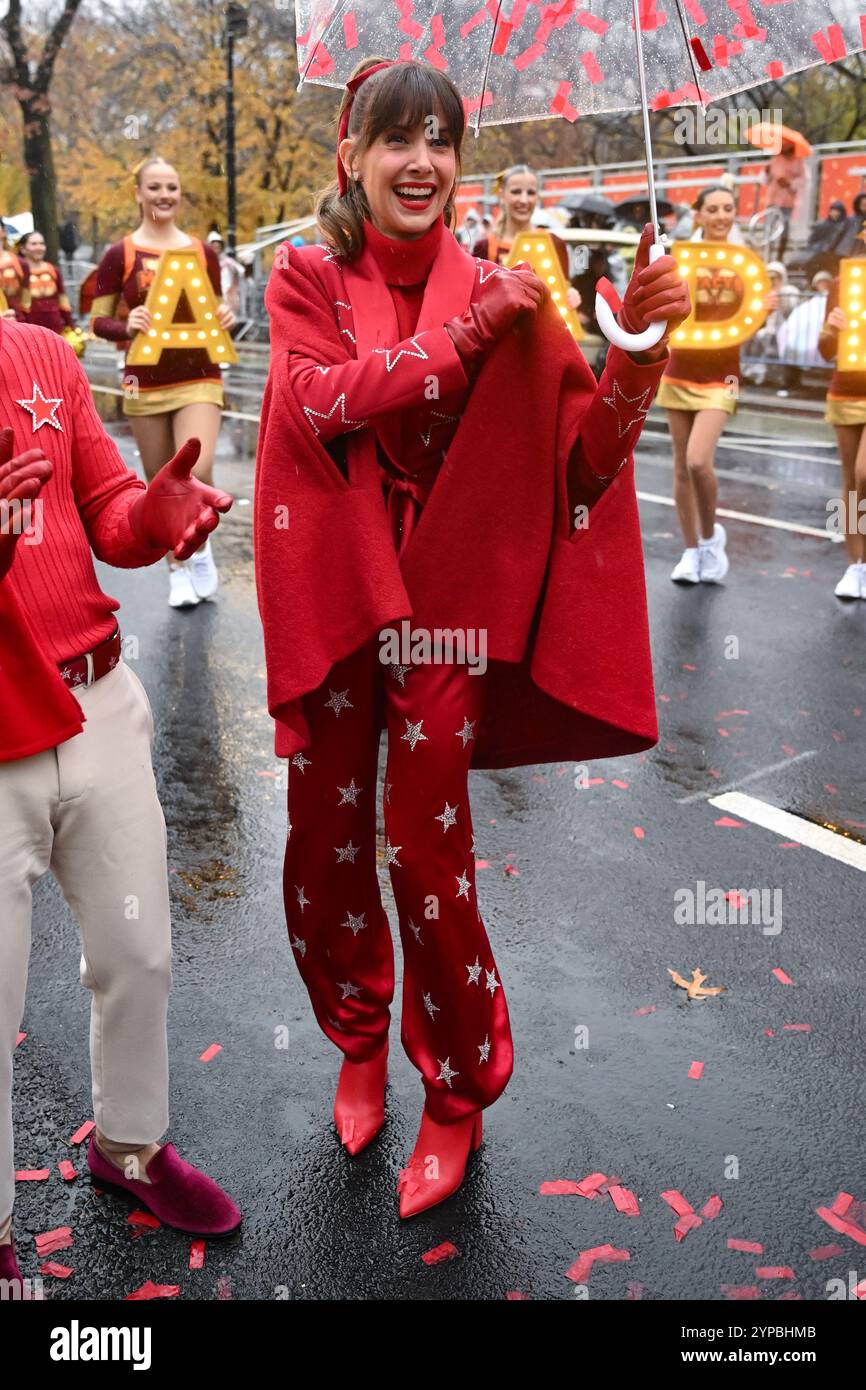 Alison Brie attends the 98th Annual Macy's Thanksgiving Day Parade on ...