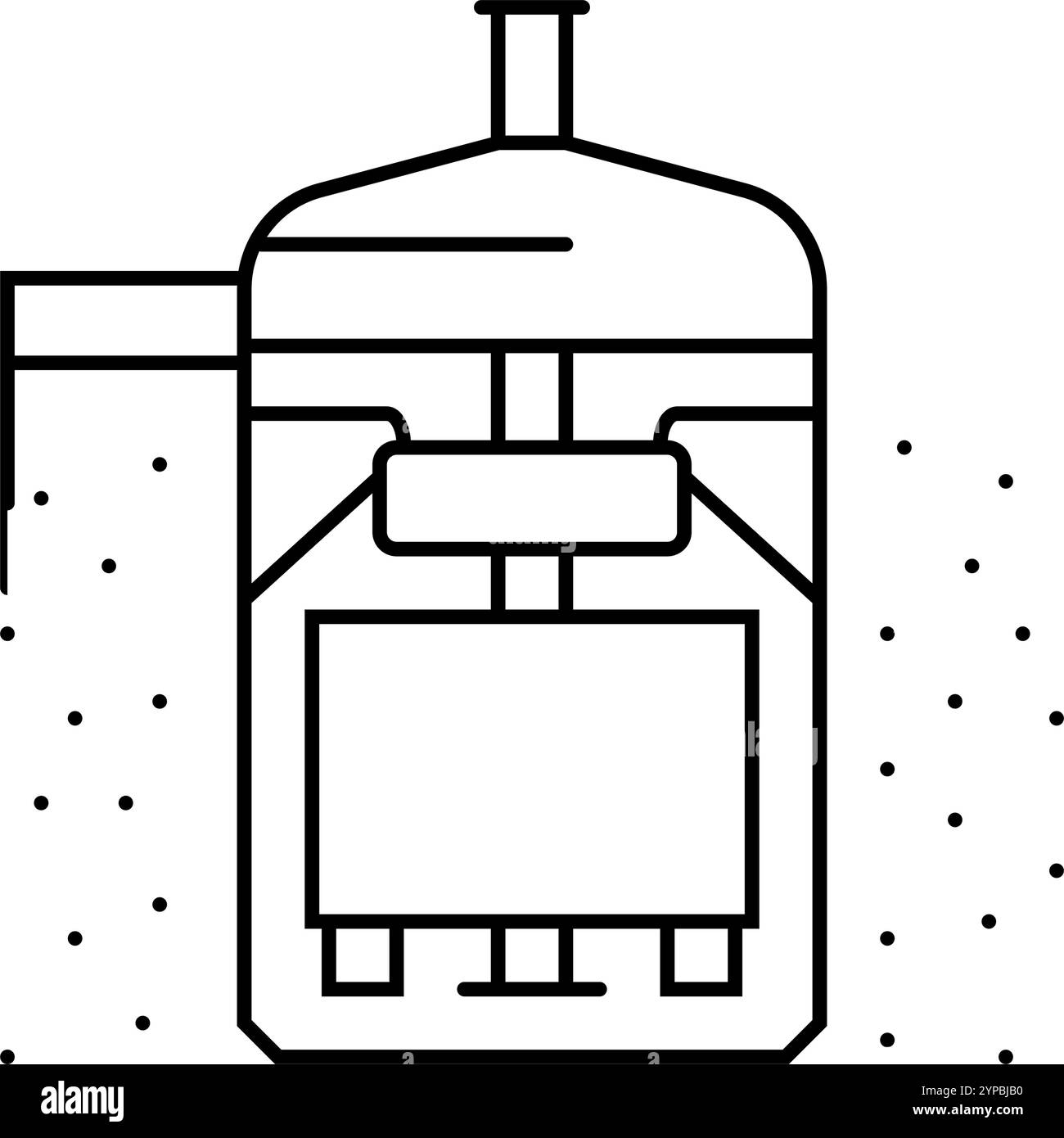flywheel storage energy line icon vector illustration Stock Vector ...