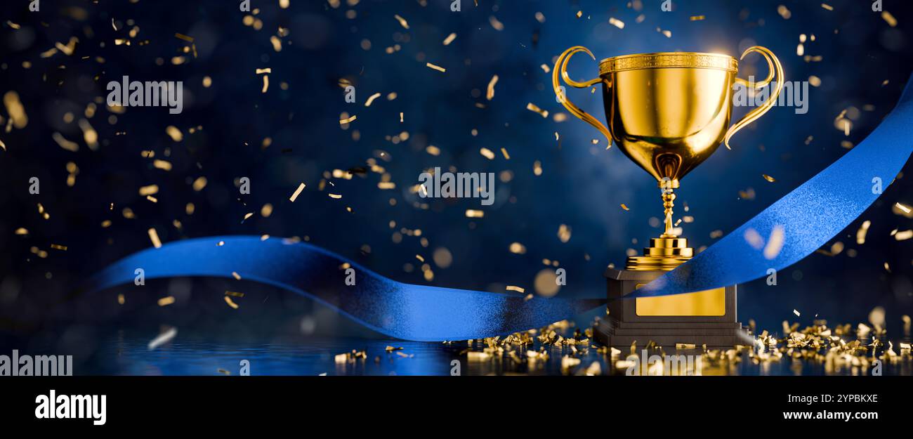 Prize for the first place. Trophy for the victory. First place in cyber ...