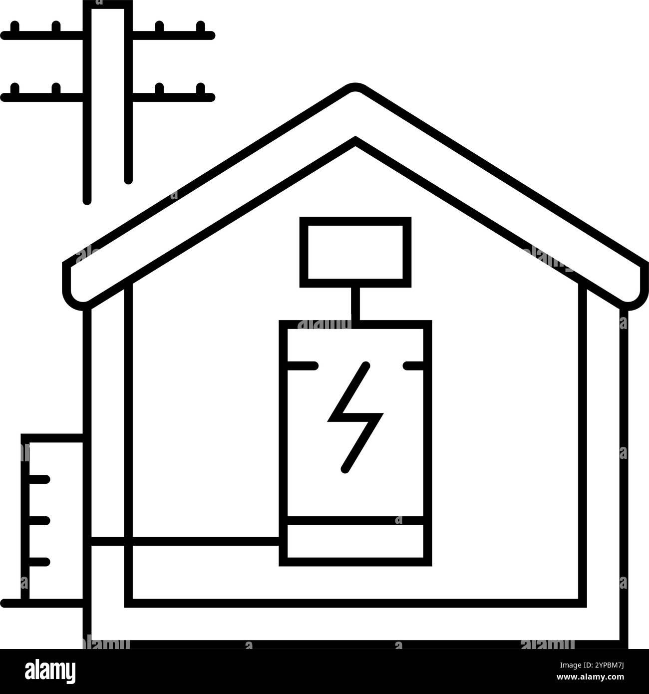 residential storage line icon vector illustration Stock Vector Image ...