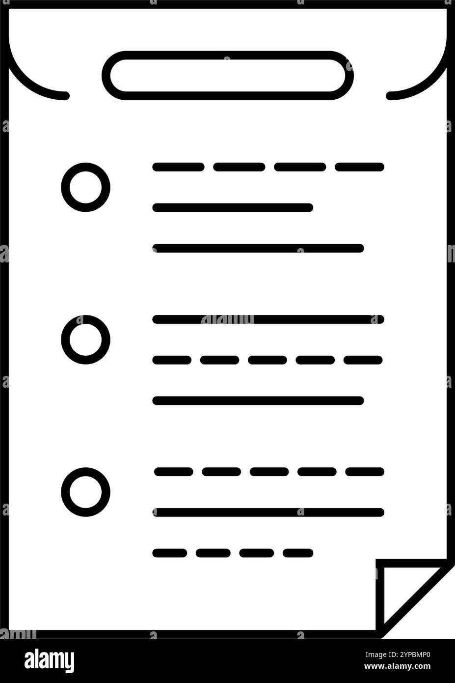 bullet points list line icon vector illustration Stock Vector Image ...