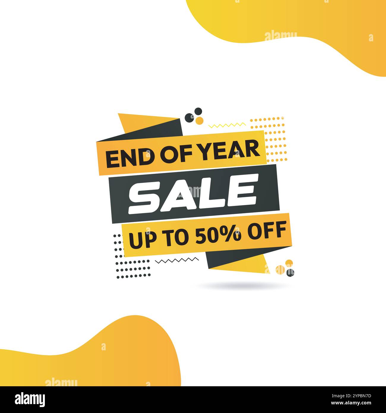 end of year sale banner 50% off banner design Stock Vector Image & Art ...