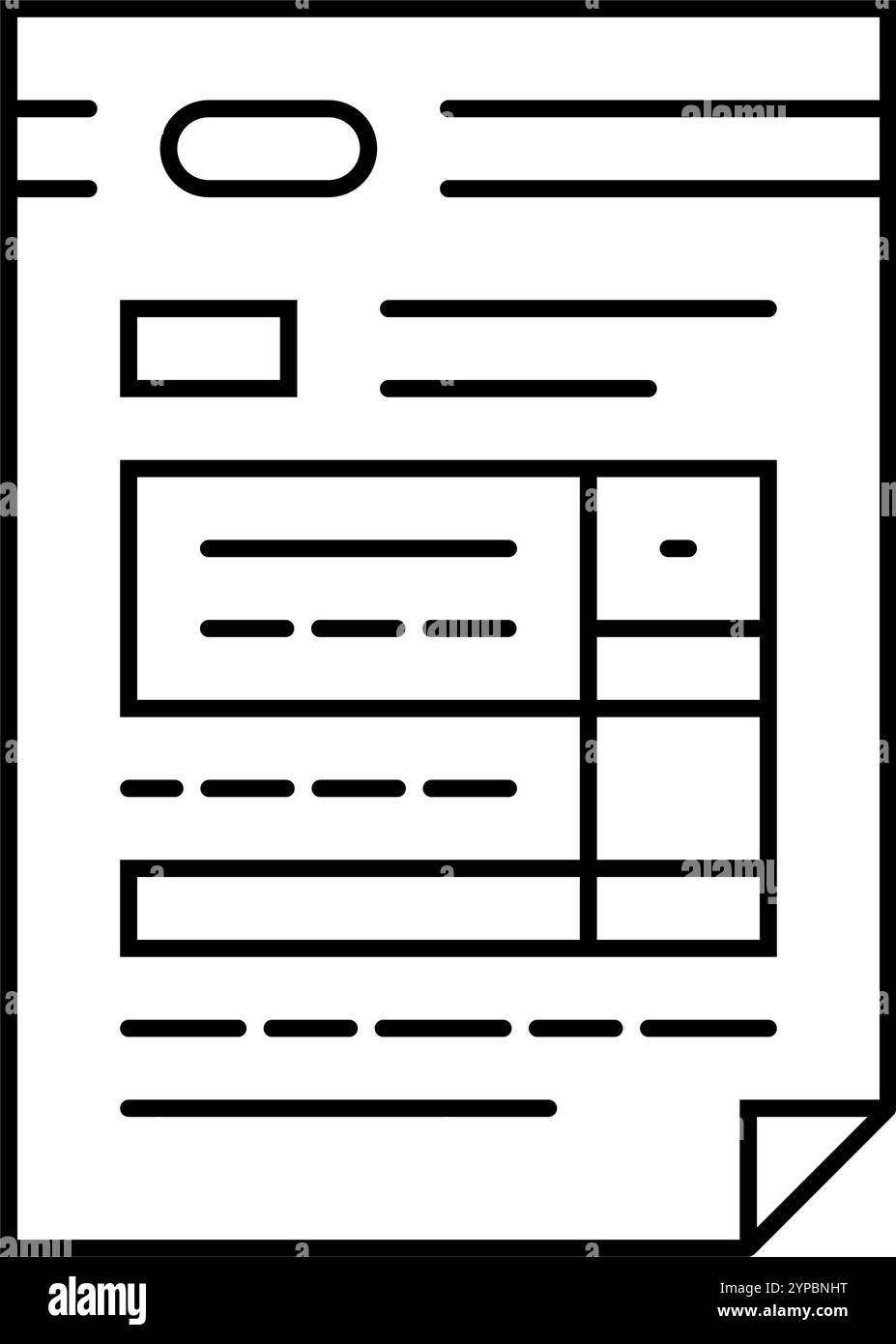 test list line icon vector illustration Stock Vector Image & Art - Alamy