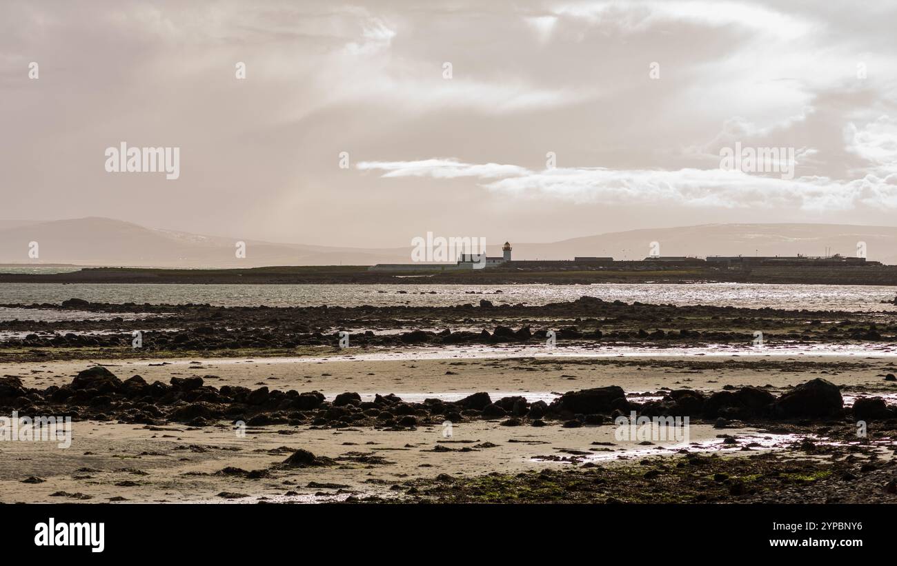 mutton island galway bay county galway Stock Photo - Alamy