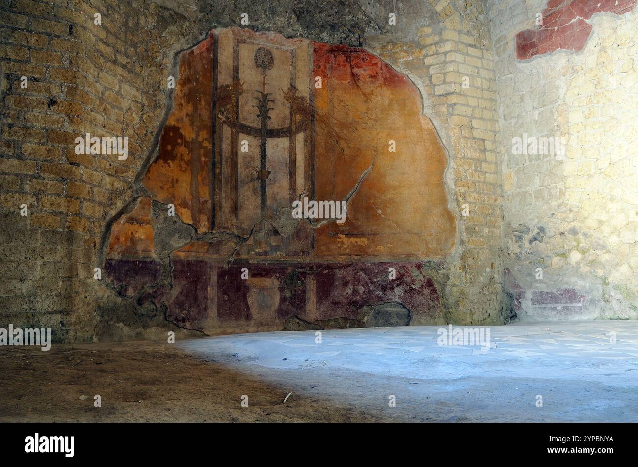 Skeleton House. Excavations of Roman town buried by eruption of Mount ...