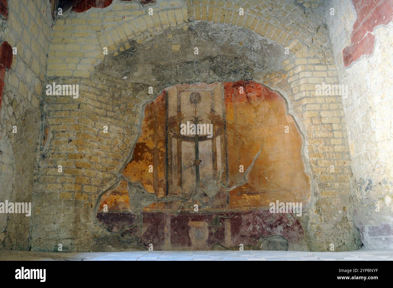 Skeleton House. Excavations of Roman town buried by eruption of Mount ...