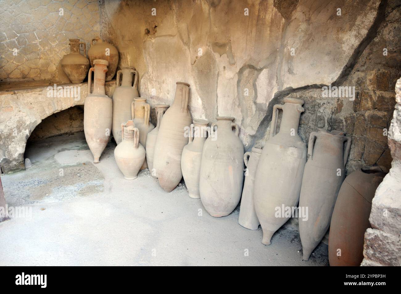 Excavations of Roman town buried by eruption of Mount Vesuvius in 79 AD ...