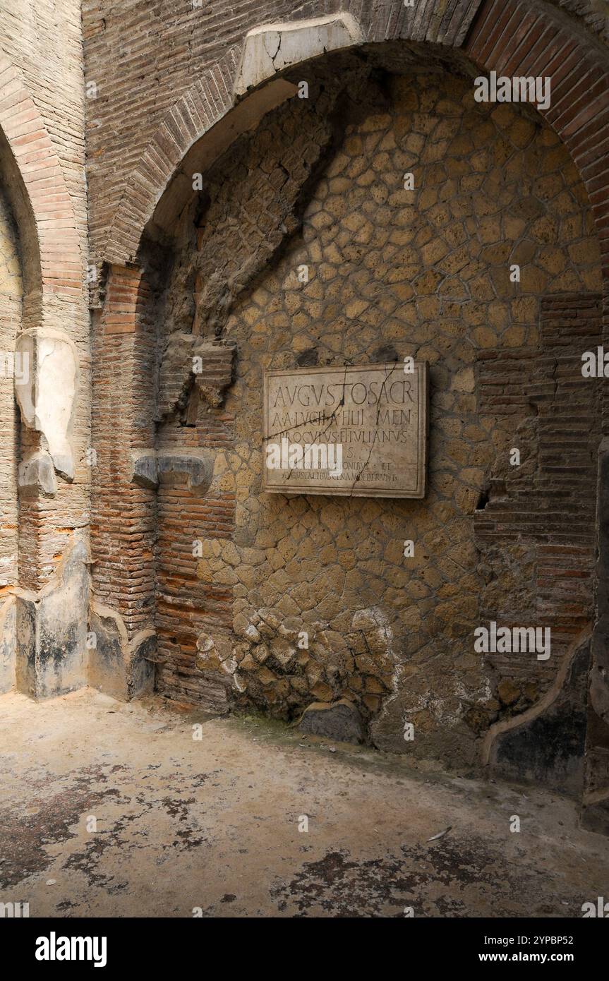 Excavations of Roman town buried by eruption of Mount Vesuvius in 79 AD ...