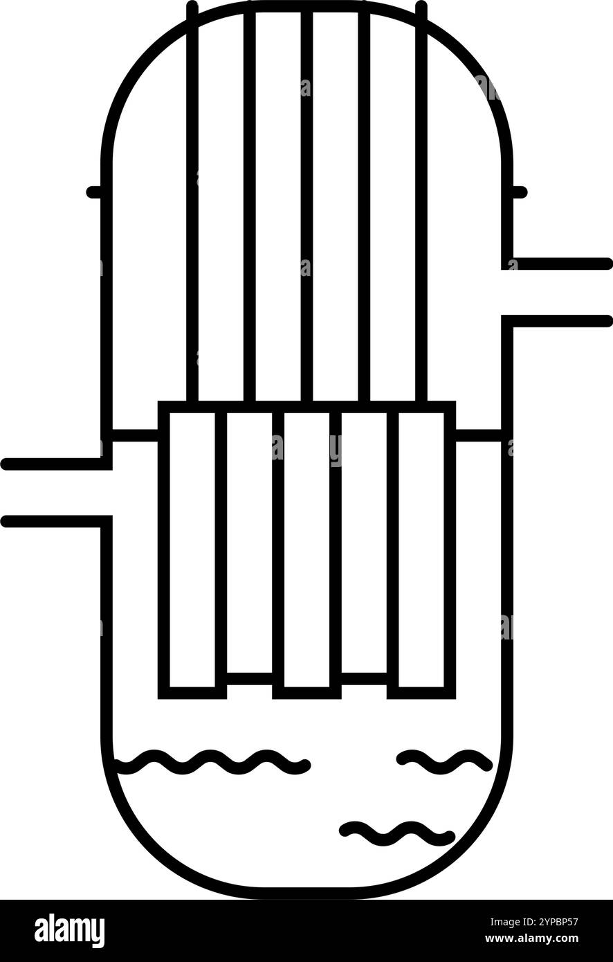 reactor nuclear energy line icon vector illustration Stock Vector Image ...