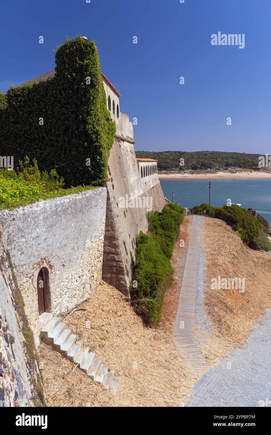 Portugal, Alentejo Region, Vila Nova de Milfontes, The Forte de Sao ...