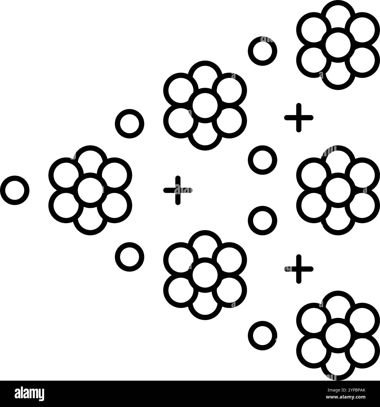 chain reaction nuclear energy line icon vector illustration Stock ...