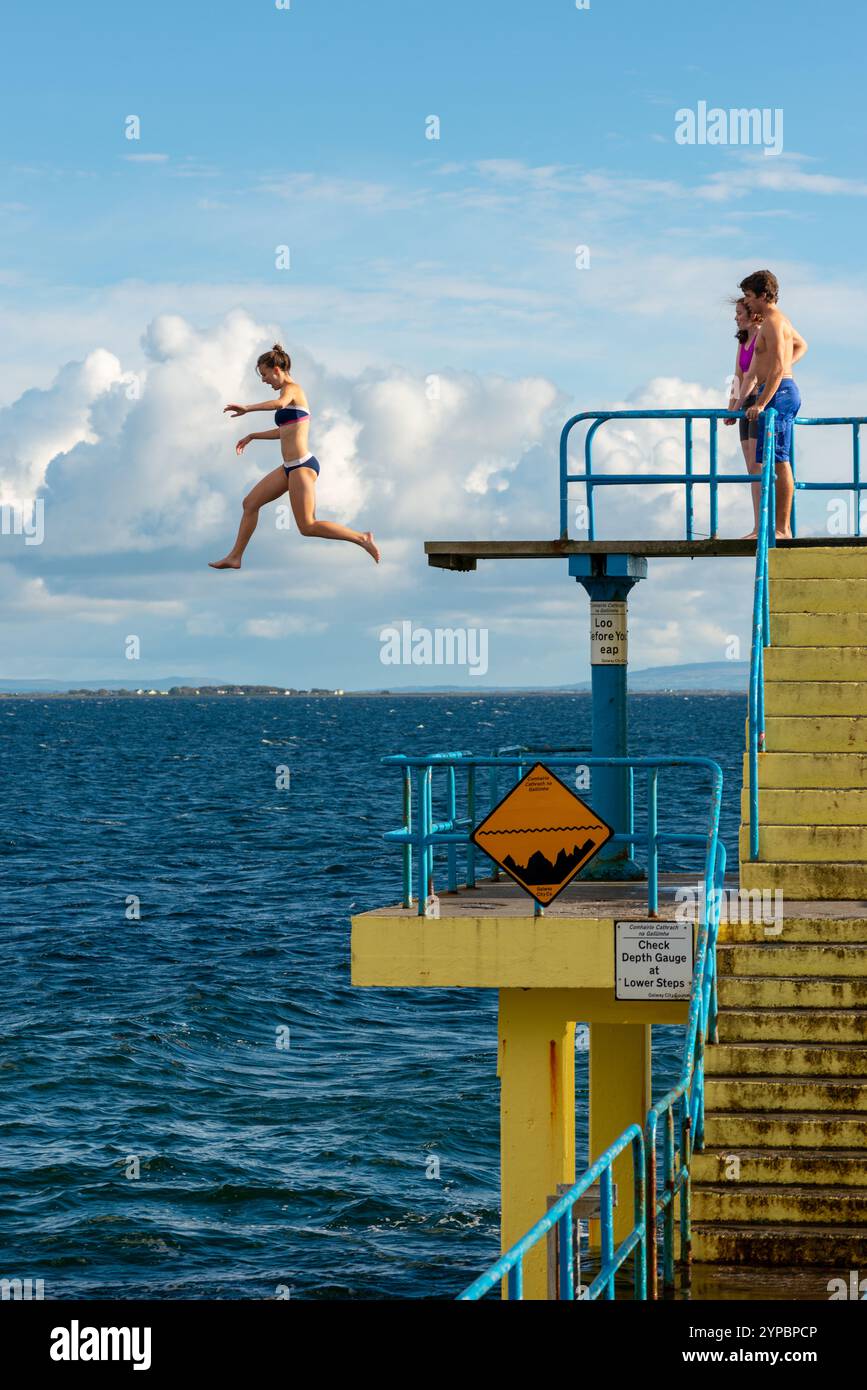 backrock diving tower salthill county galway Stock Photo - Alamy
