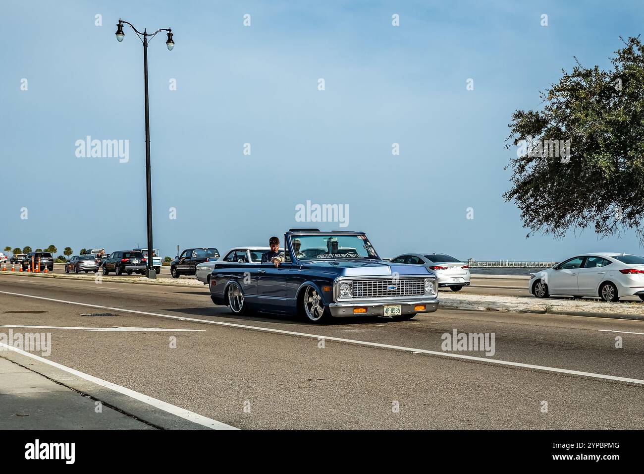 Gulfport, MS - October 04, 2023: Wide angle front corner view of a ...