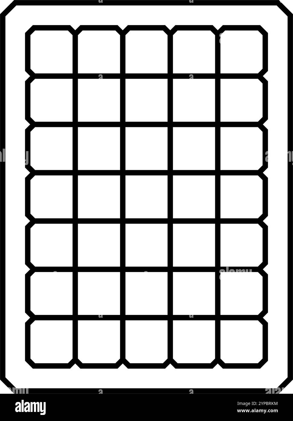 module solar panel line icon vector illustration Stock Vector Image ...