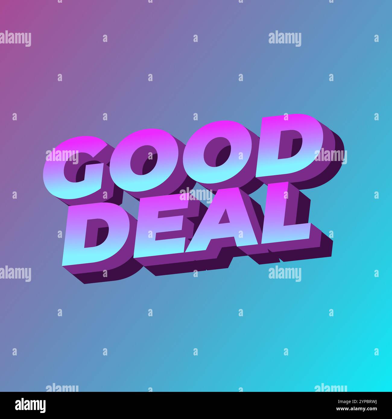 Good deal. Text effect design in bold font with 3D style, good for ...