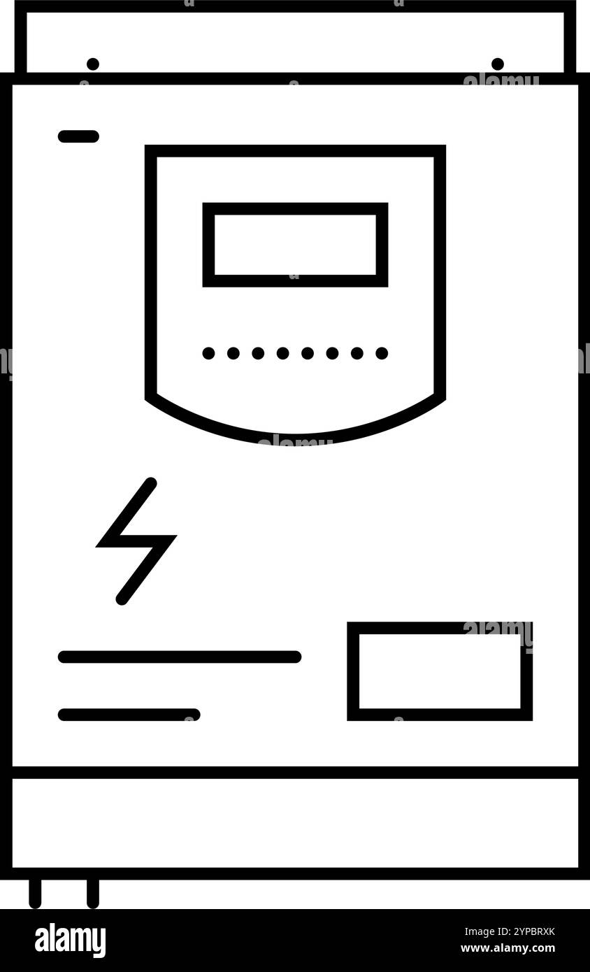 Solar panel inverter Black and White Stock Photos & Images - Alamy
